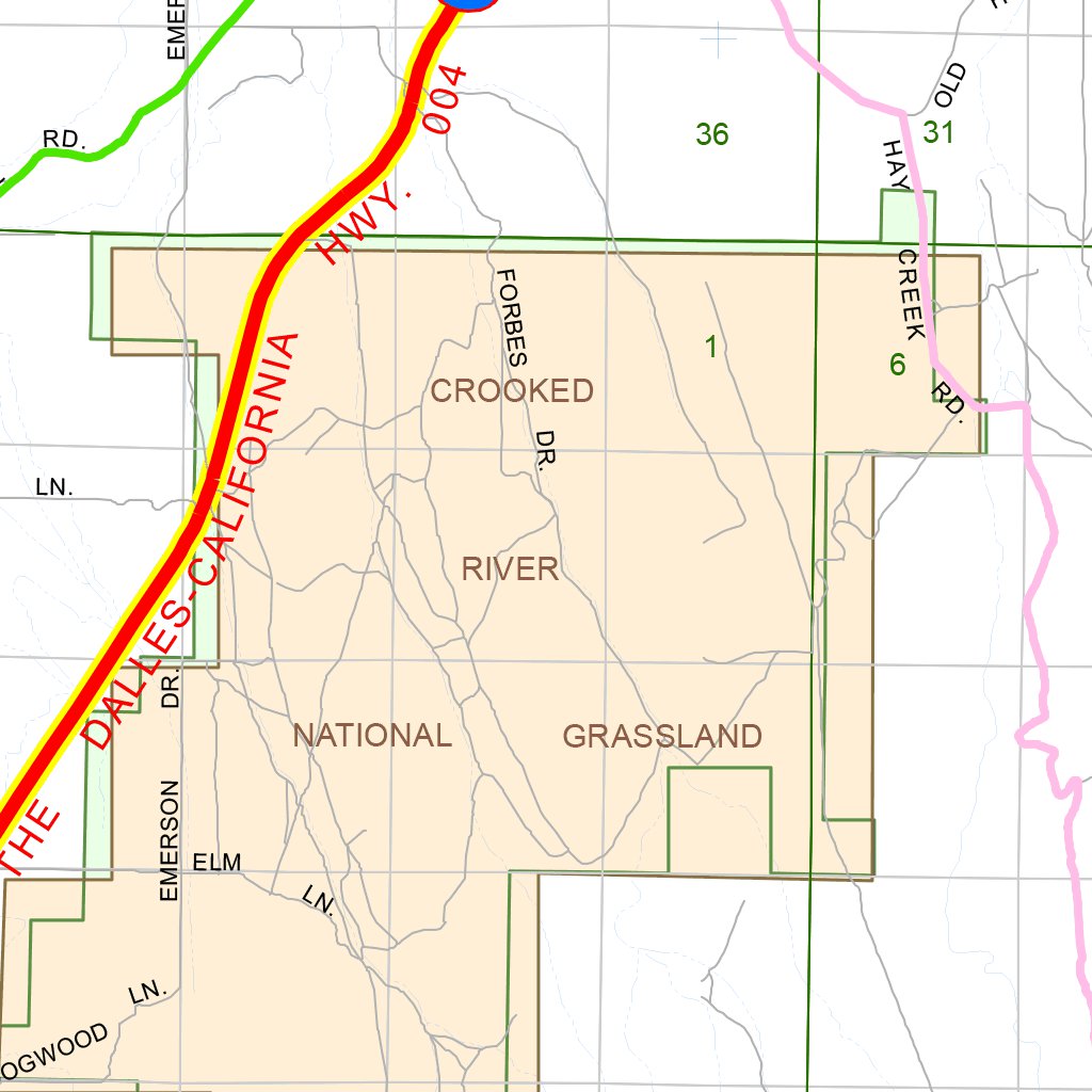 Wasco County Sheet 3 Map by Avenza Systems Inc. | Avenza Maps