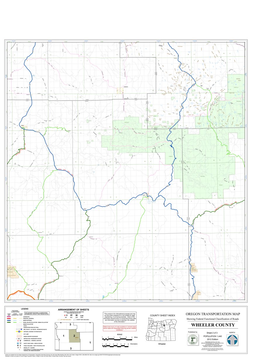 Wheeler County Sheet 2 Map by Avenza Systems Inc. | Avenza Maps