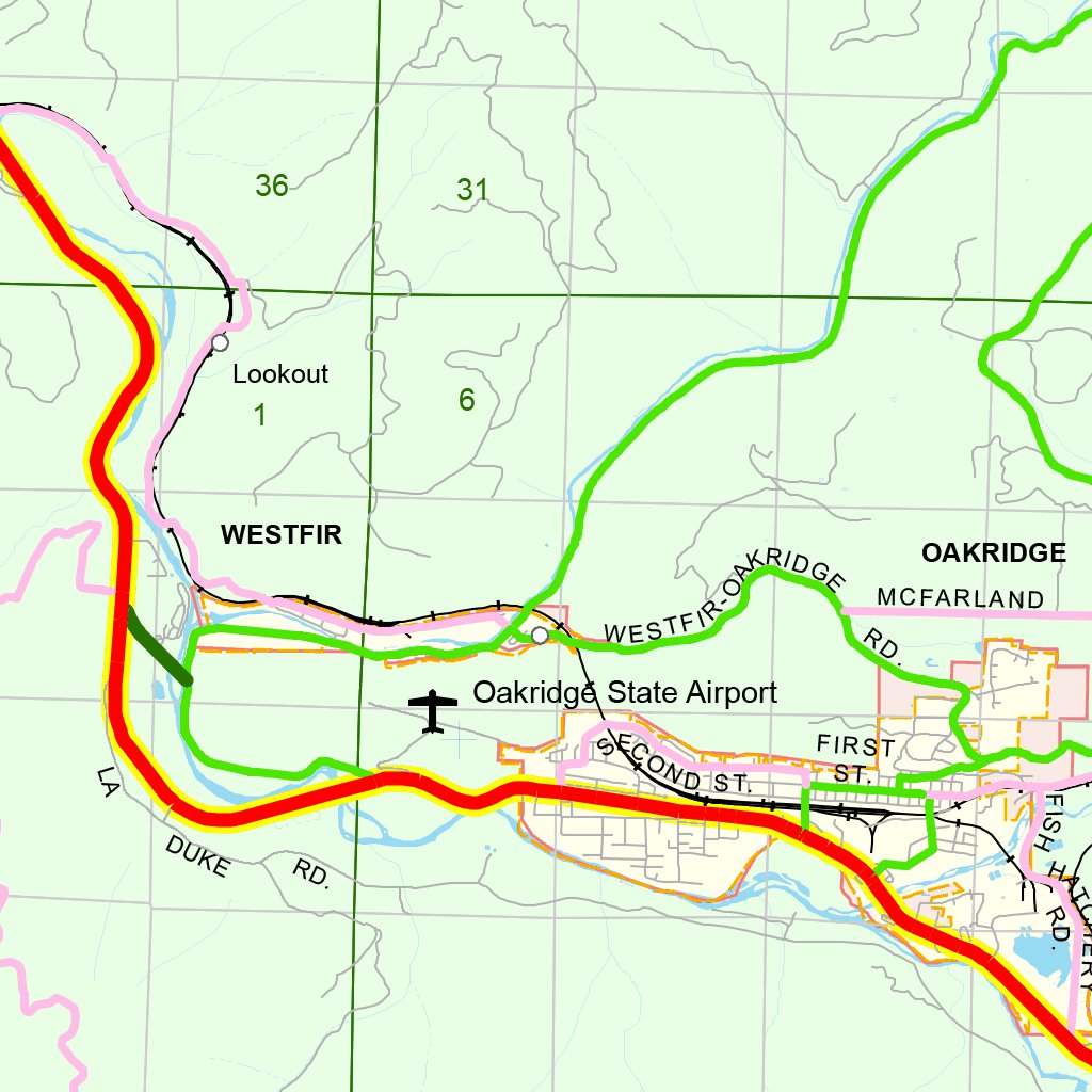 Lane County Sheet 6 Map by Avenza Systems Inc. | Avenza Maps
