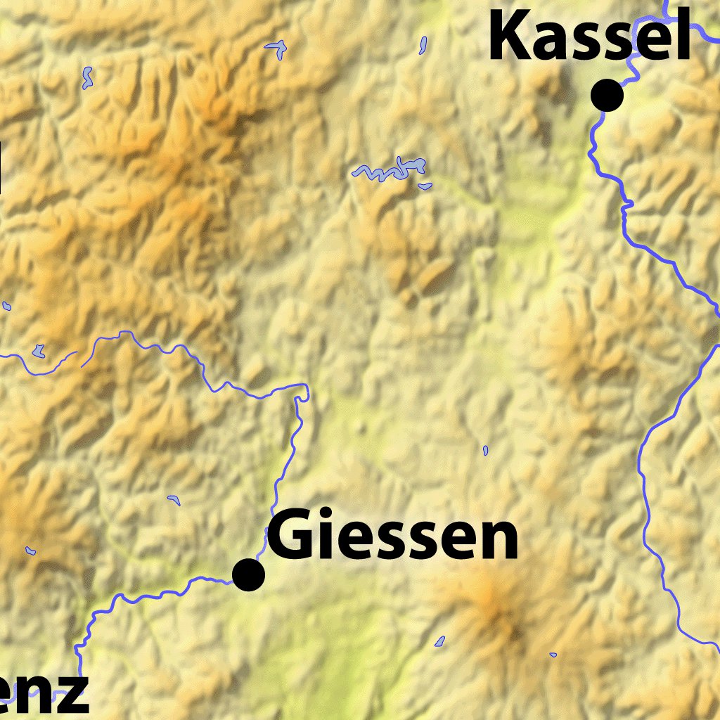 Germany, relief Map by Arid Ocean | Avenza Maps