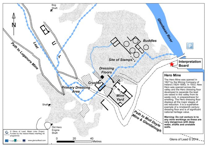 Hero Mine and Dressing Floors Map by Glens of Lead | Avenza Maps