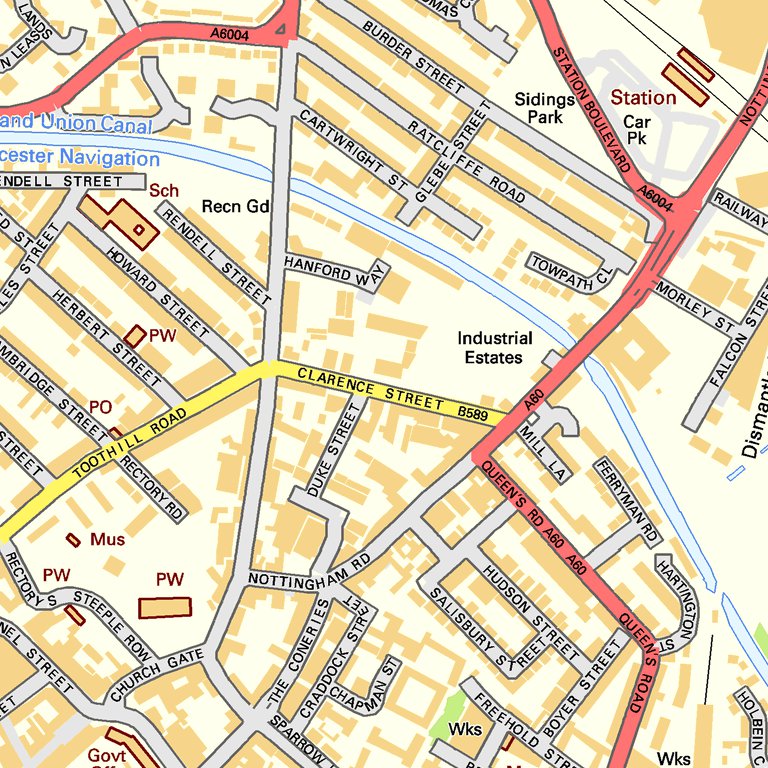 Loughborough Street Map by Paul Johnson - Offline Maps | Avenza Maps