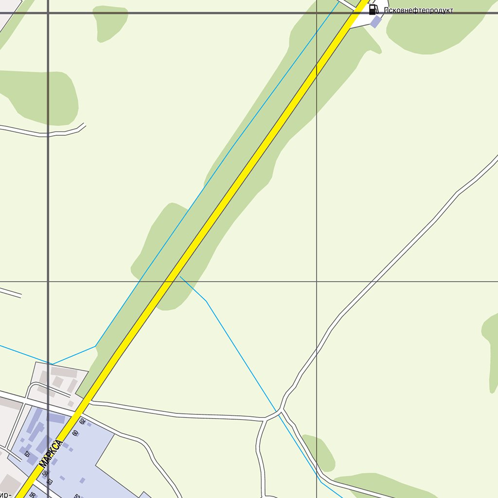 Гдов, план города. Gdov Town Plan Map by Waldin | Avenza Maps