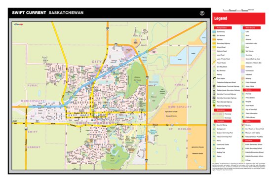 Swift Current, SK Map by Mapmobility Corp. | Avenza Maps