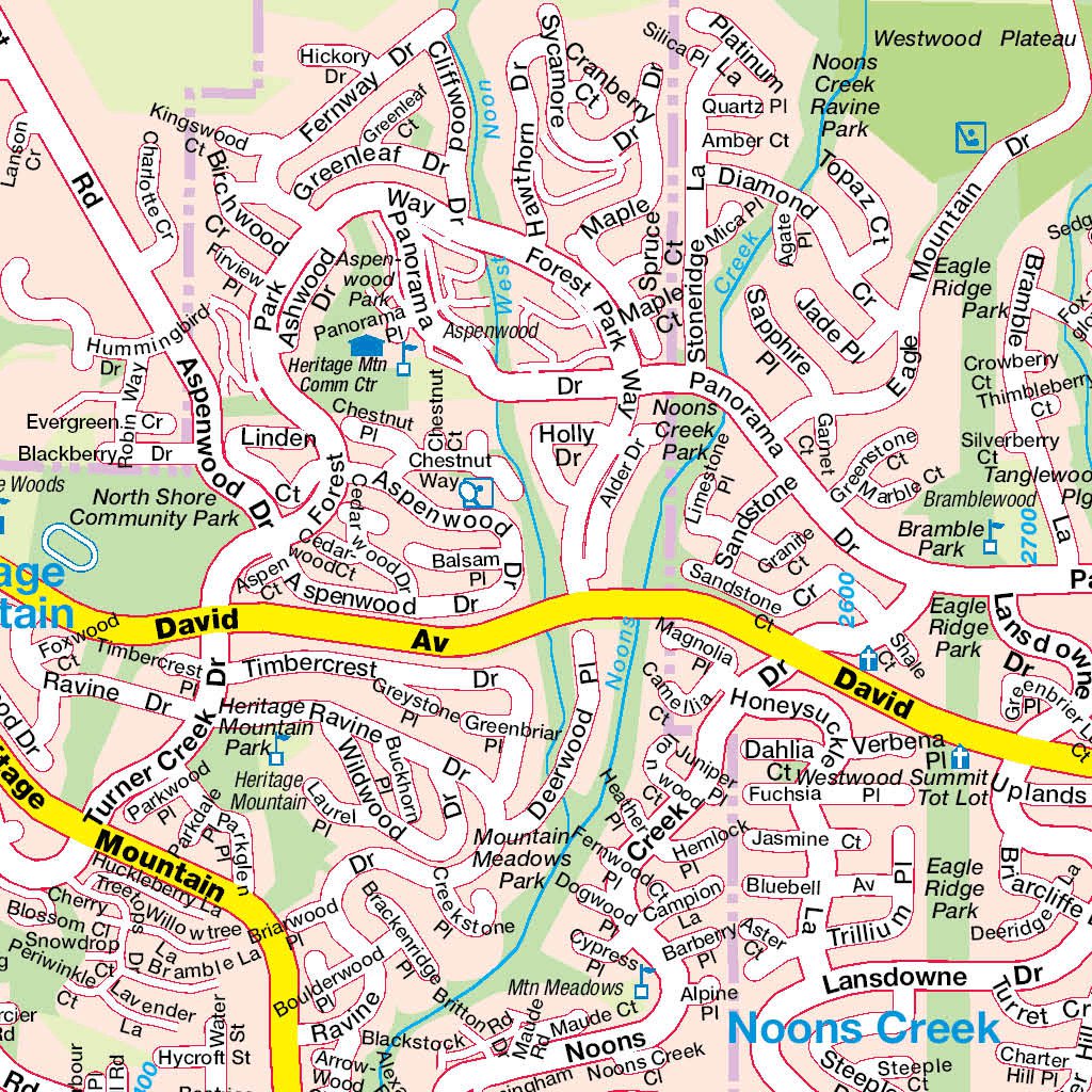 Coquitlam, Port Coquitlam, Port Moody, Belcarra and Anmore, BC Map by ...