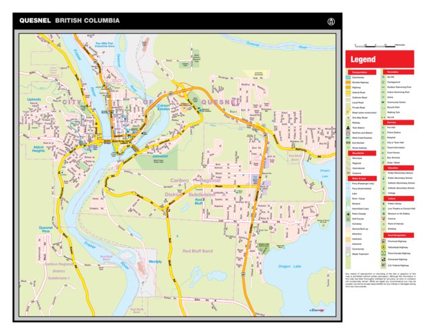 Quesnel, BC Map by Mapmobility Corp. | Avenza Maps