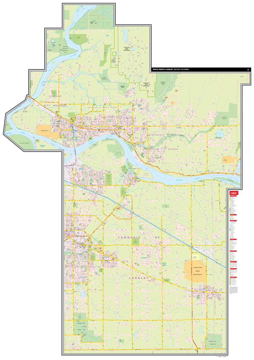 Maple Ridge and Langley, BC Map by Mapmobility Corp. | Avenza Maps
