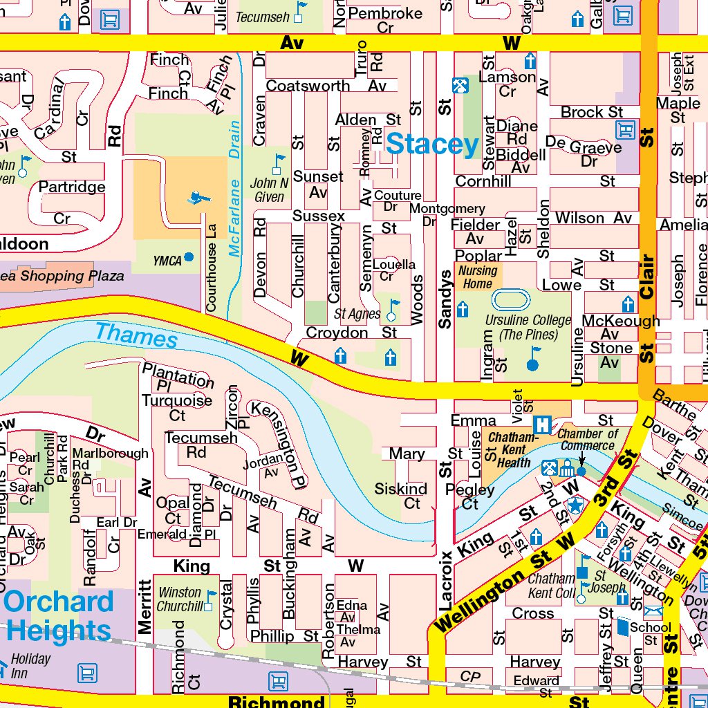 Chatham, ON Map by Mapmobility Corp. | Avenza Maps