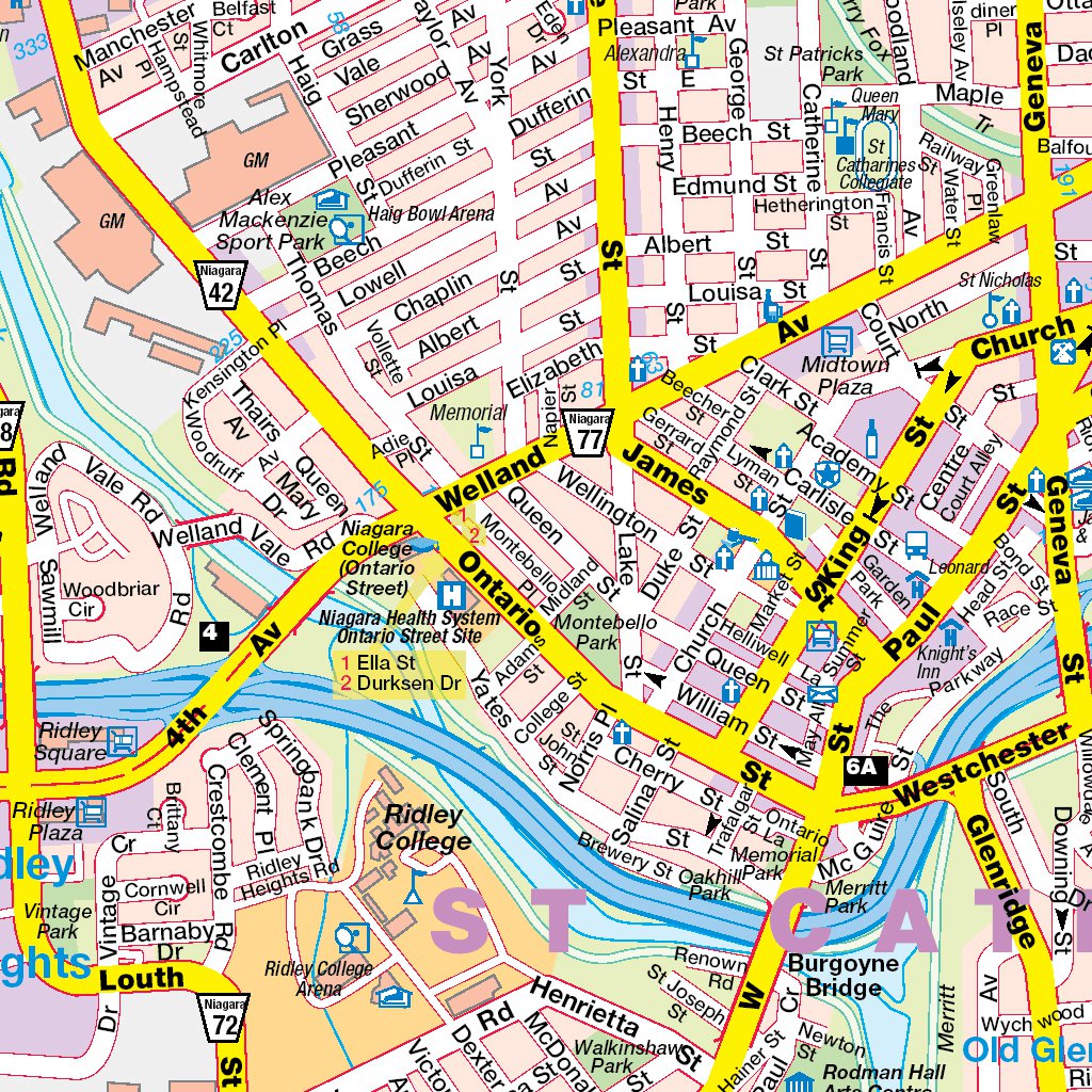 Saint Catharines, ON Map by Mapmobility Corp. | Avenza Maps