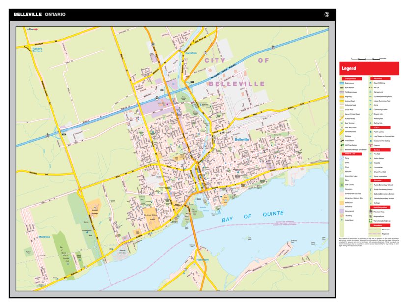 Belleville, ON Map by Mapmobility Corp. | Avenza Maps