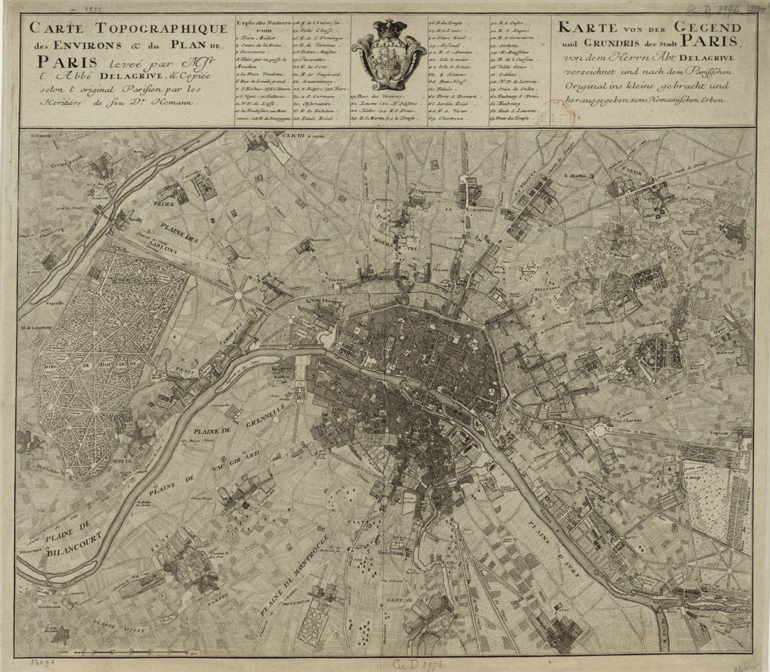 PARIS 1735 Map by RAFAELA 1777 | Avenza Maps