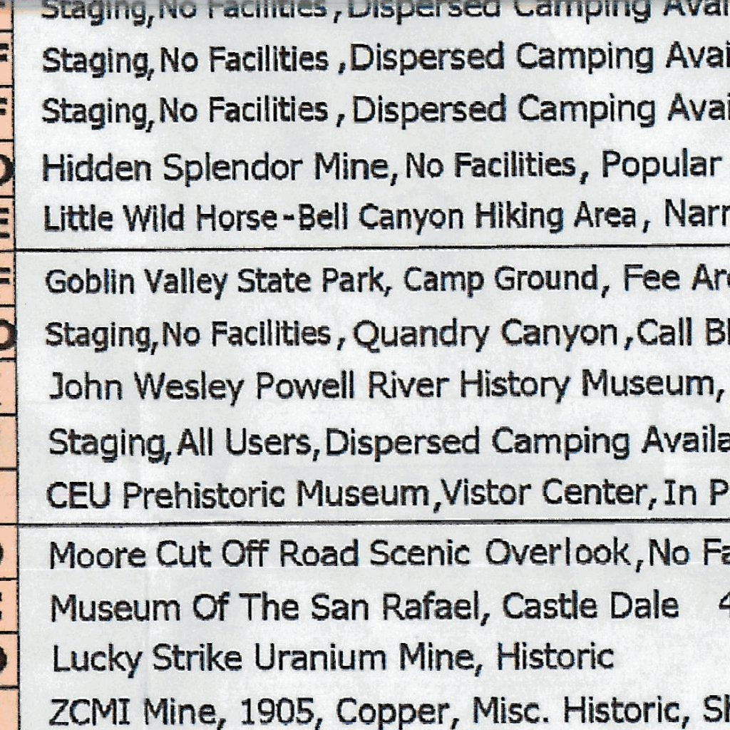 Obsolete- Motorized Trails Guide - Side A, Emery County Map by Emery ...