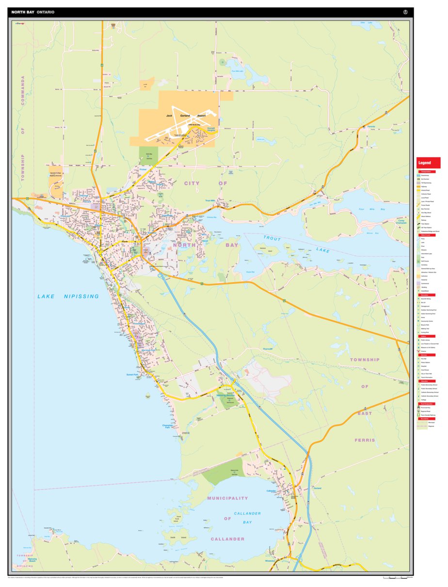 North Bay, ON Map by Mapmobility Corp. | Avenza Maps