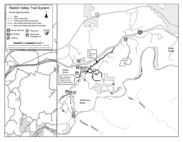 Rabbit Valley SRMA Travel Map by Great Outdoors Adventures | Avenza Maps