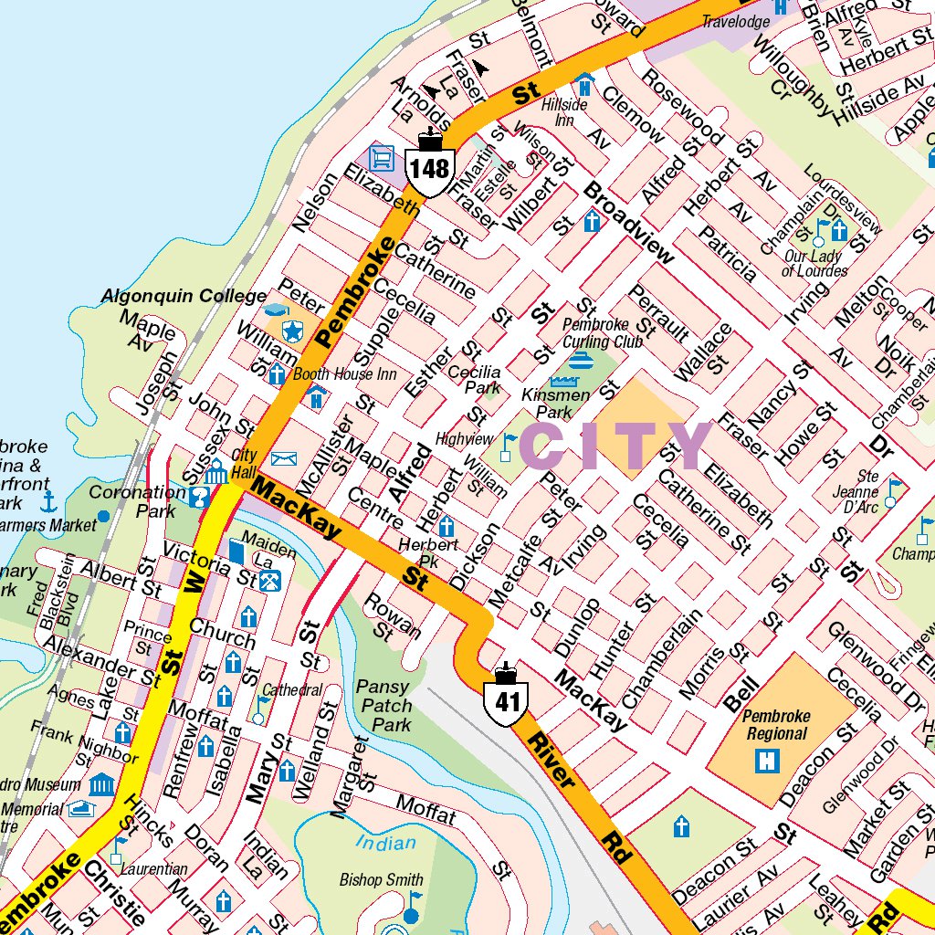 Pembroke, ON Map by Mapmobility Corp. | Avenza Maps