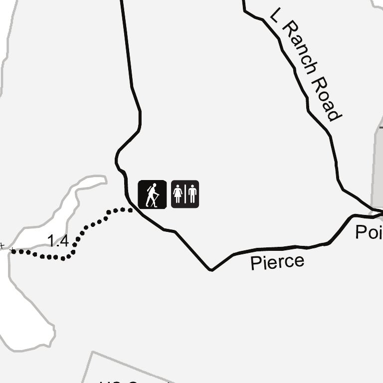 NPS, North District Hiking Map, Point Reyes NS by Point Reyes NS ...