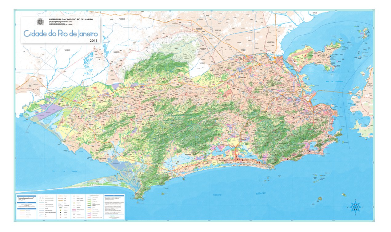 Rio de Janeiro - RJ - Brazil Tourist Map by ENGESAT | Avenza Maps