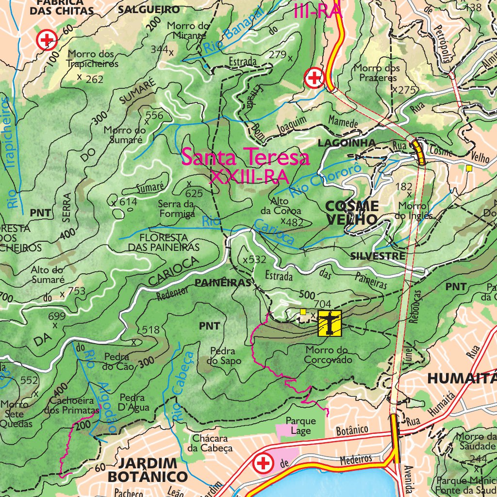 Rio de Janeiro - RJ - Brazil Tourist Map by ENGESAT | Avenza Maps