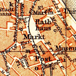 Basel city Map, 1897 by Waldin | Avenza Maps