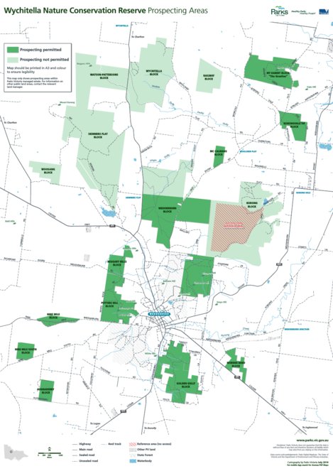 Wychitella Nature Conservation Reserve Prospecting Areas Map by Avenza ...