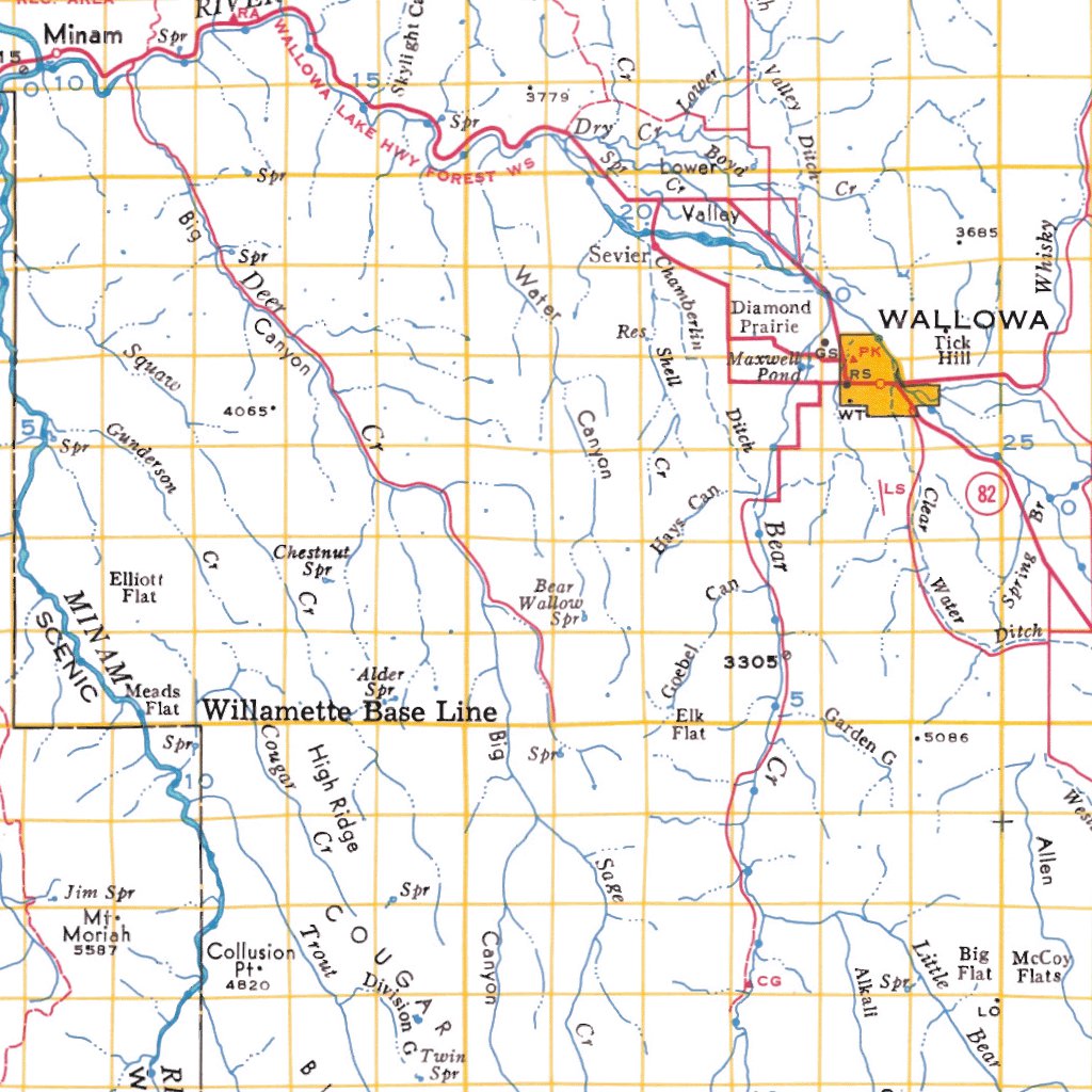 Grande Ronde Drainage Basin, Oregon Map by Avenza Systems Inc. | Avenza ...