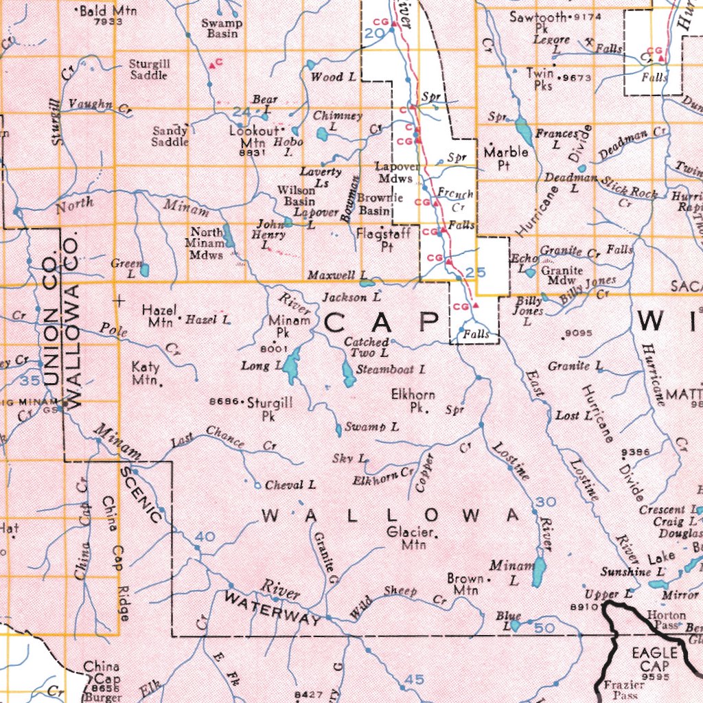 Grande Ronde Drainage Basin, Oregon Map by Avenza Systems Inc. | Avenza ...