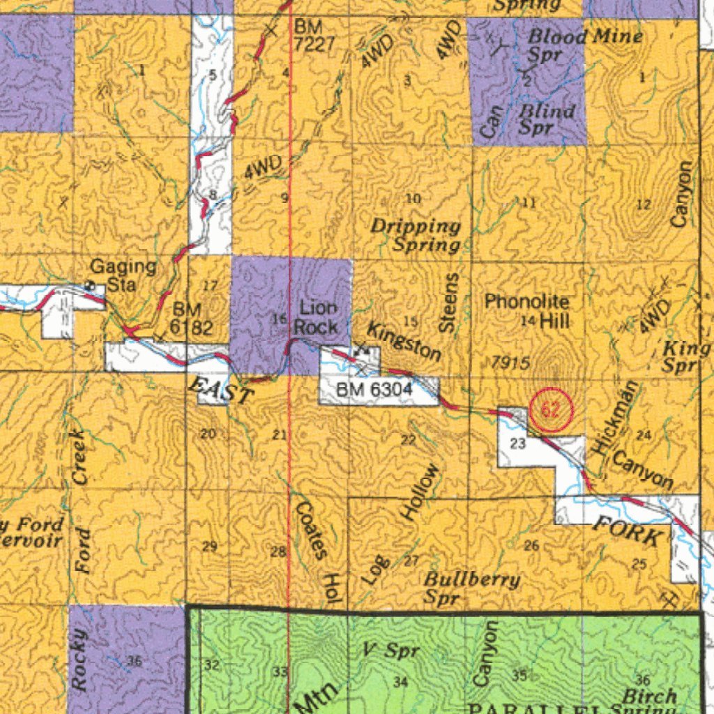 Dixie National Forest Powell Ranger District 2006 Map by US Forest ...