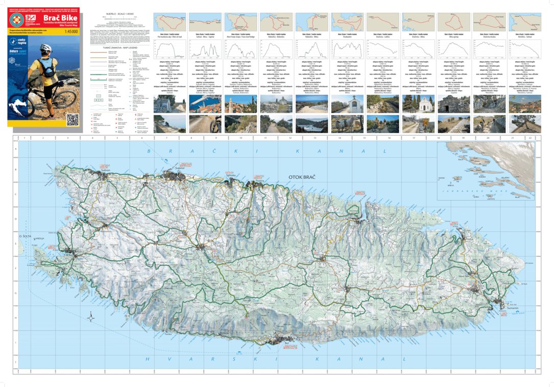 Brač Bike Map by Croatian Mountain Rescue Service - HGSS | Avenza Maps