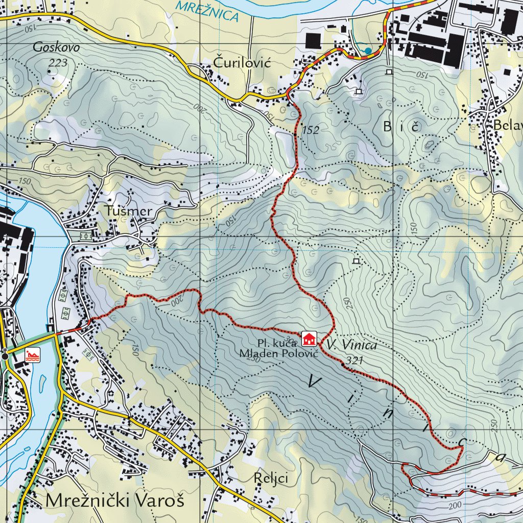 Karlovac - Duga Resa Map by Croatian Mountain Rescue Service - HGSS ...