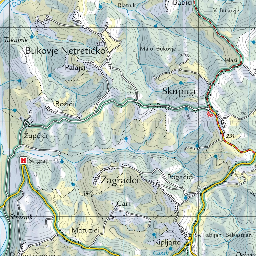 Karlovac - Duga Resa Map by Croatian Mountain Rescue Service - HGSS ...