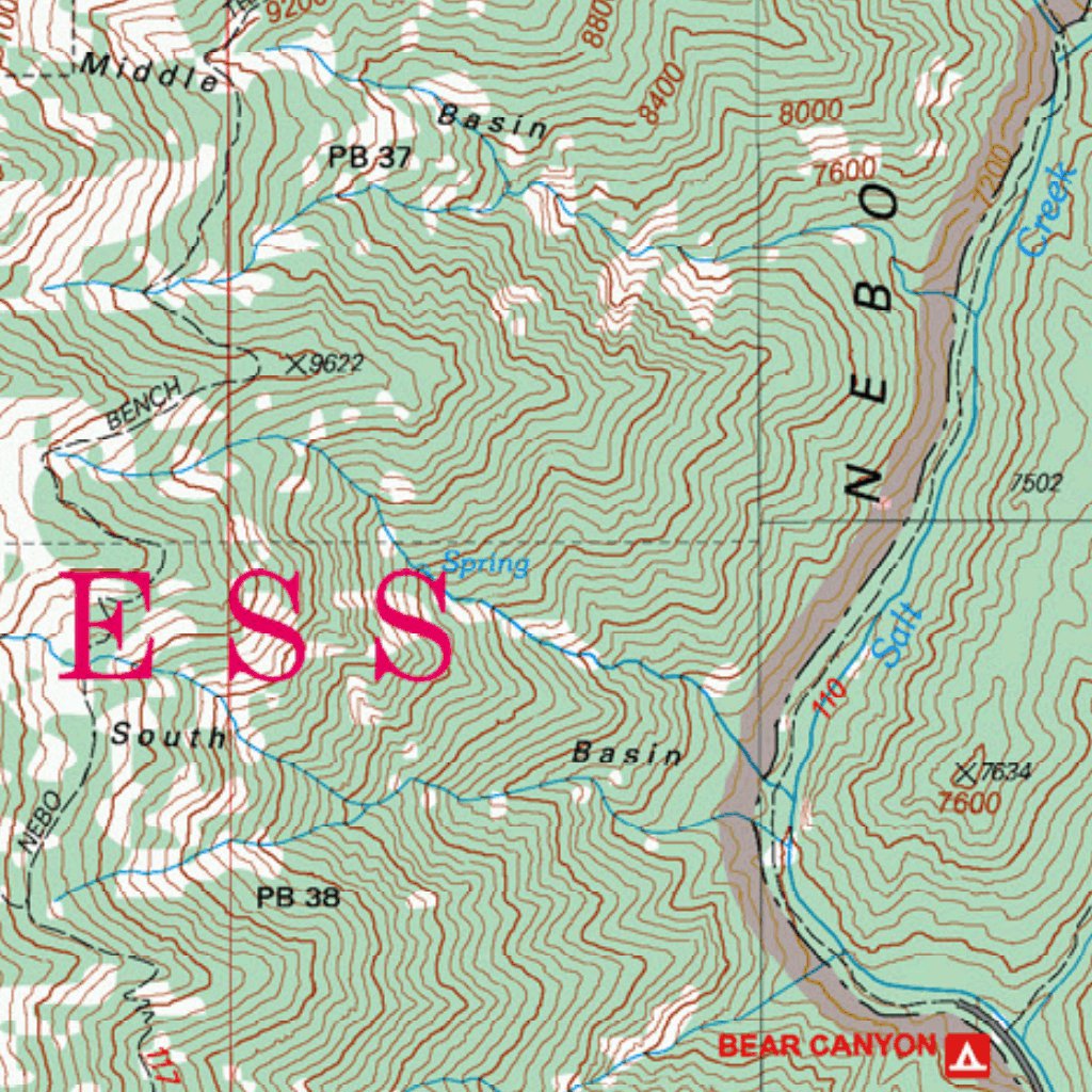 Mount Nebo Wilderness Uinta-Wasatch-Cache NF 2010 Map by US Forest ...