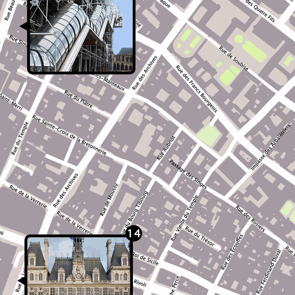 Paris Picture Map by RAFAELA 1777 | Avenza Maps