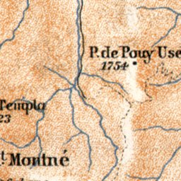 Aure and Luchon River valleys´ Map, 1902 by Waldin | Avenza Maps