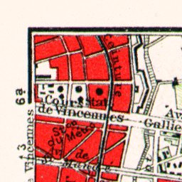 Vincennes, Charenton and Nogent-sur-Marne Map, 1931 by Waldin | Avenza Maps