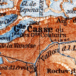 Tarentaise and Maurienne Map, 1885 by Waldin | Avenza Maps