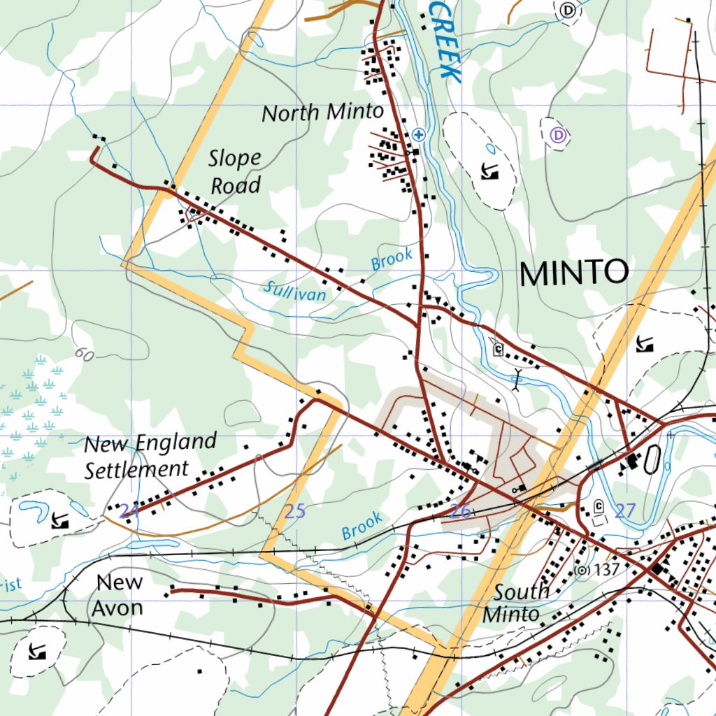 Minto, NB (021J01 CanTopo) Map by Natural Resources Canada | Avenza Maps