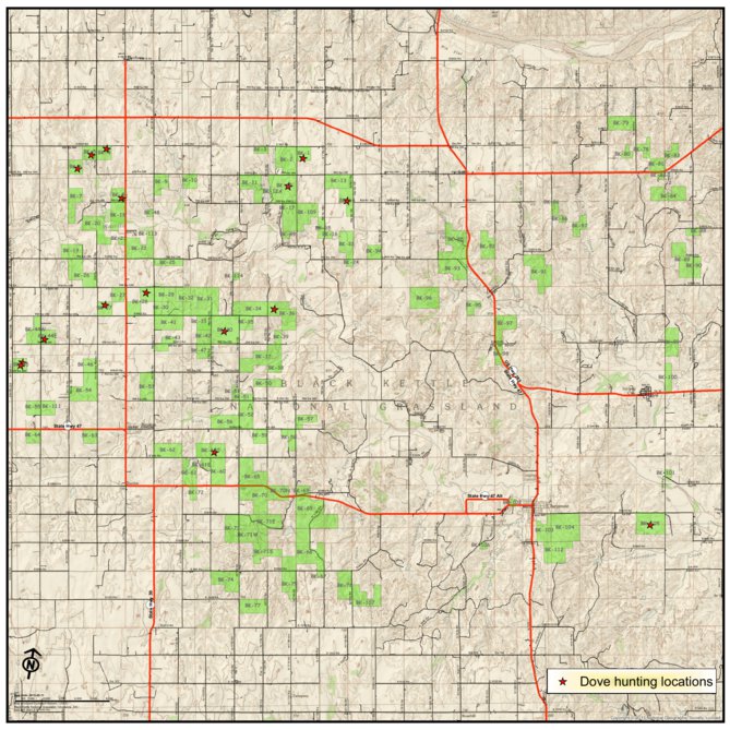 Dove Hunting Locations BKNG Map by Biologist corner | Avenza Maps