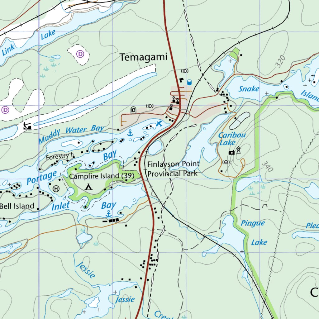 Temagami (031M04 CanTopo) Map by Natural Resources Canada | Avenza Maps
