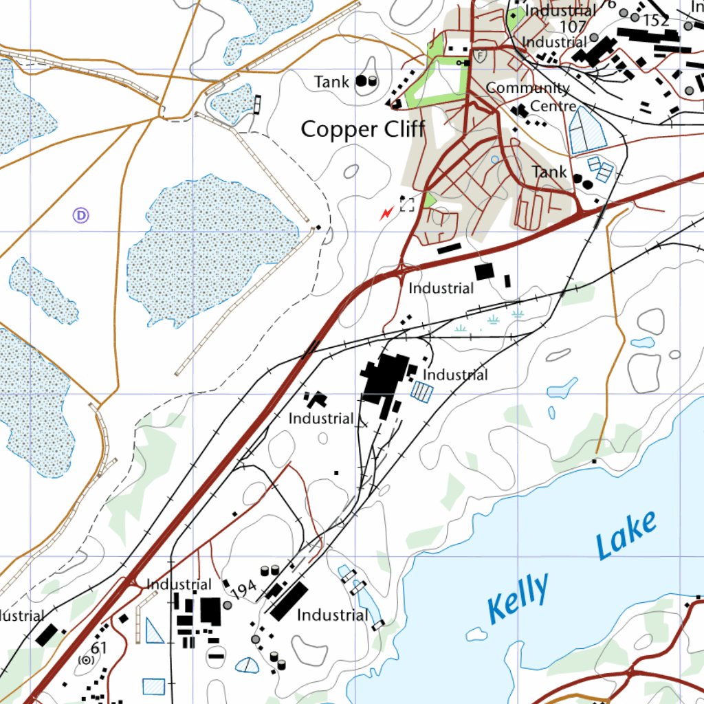Copper Cliff, ON (041I06 CanTopo) Map by Natural Resources Canada ...