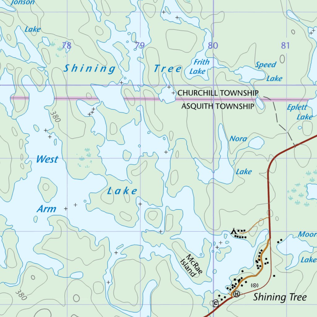 Shining Tree, ON (041P11 CanTopo) Map by Natural Resources Canada ...