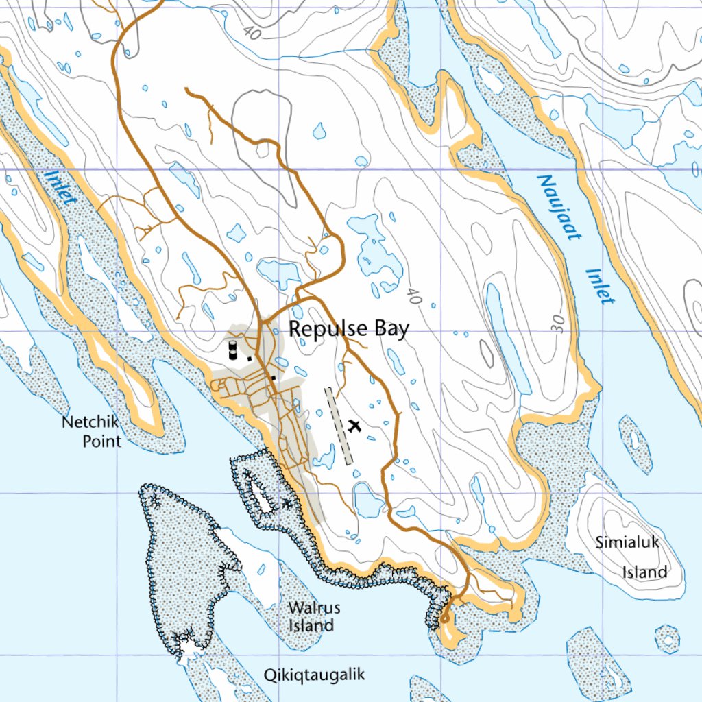 Repulse Bay, NU (046L09 CanTopo) Map by Natural Resources Canada ...