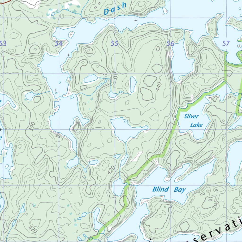 Kakagi Lake, ON (052F04 CanTopo) Map by Natural Resources Canada ...