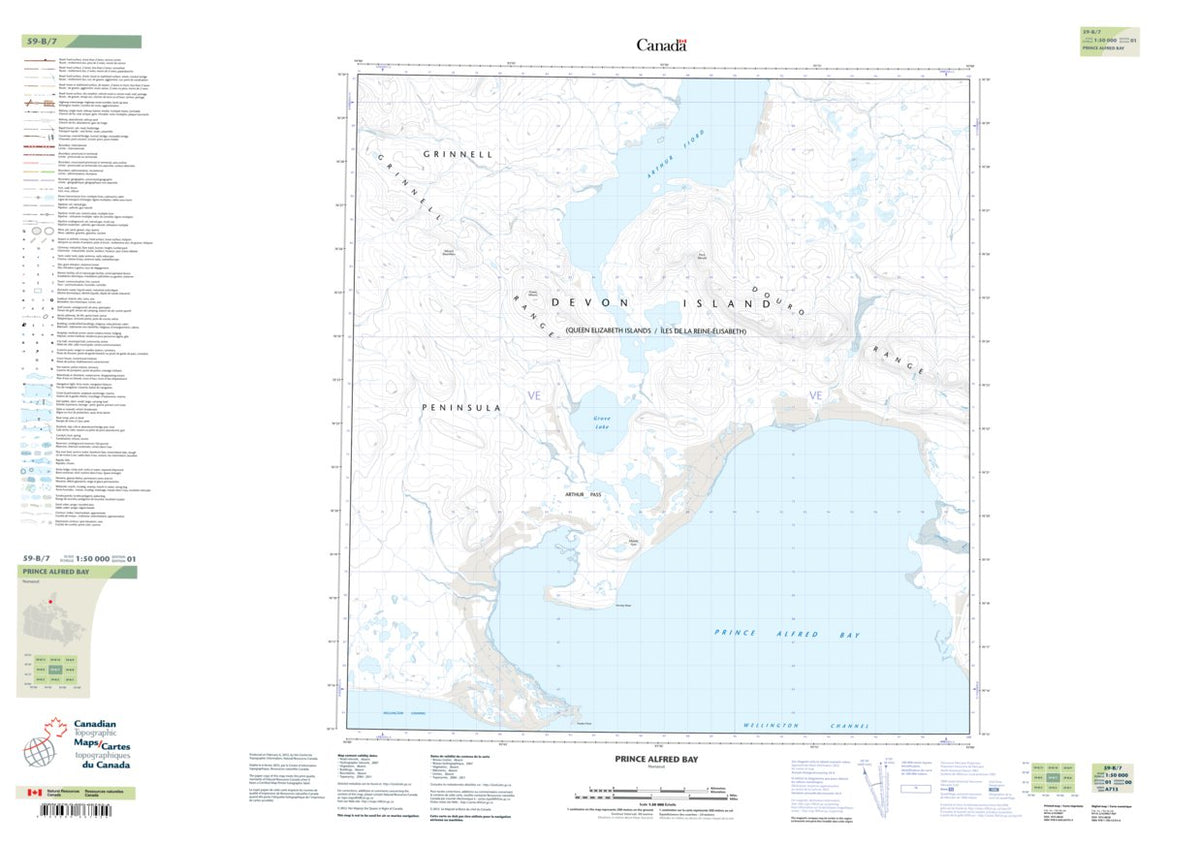 Prince Alfred Bay (059B07 CanTopo) Map by Natural Resources Canada ...