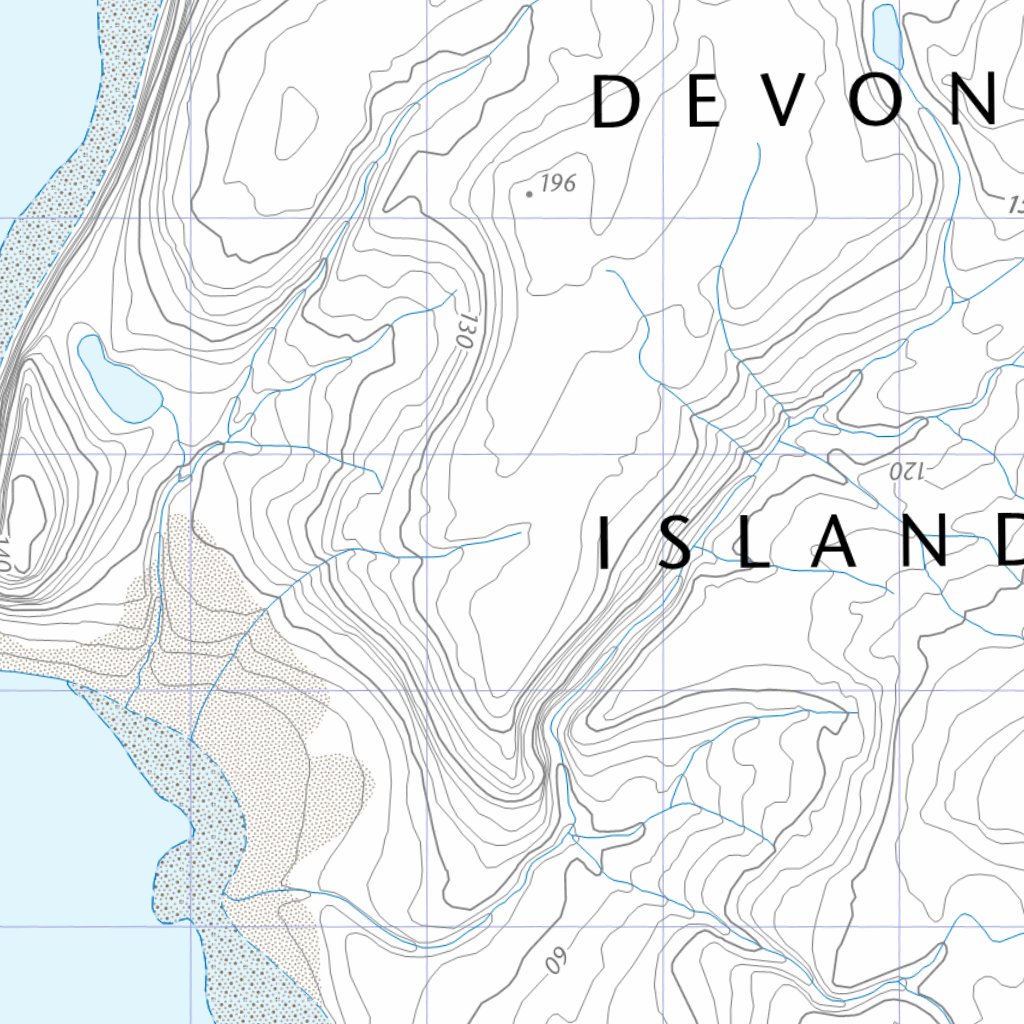 Griffin Inlet, NU (058G01 CanTopo) Map by Natural Resources Canada ...