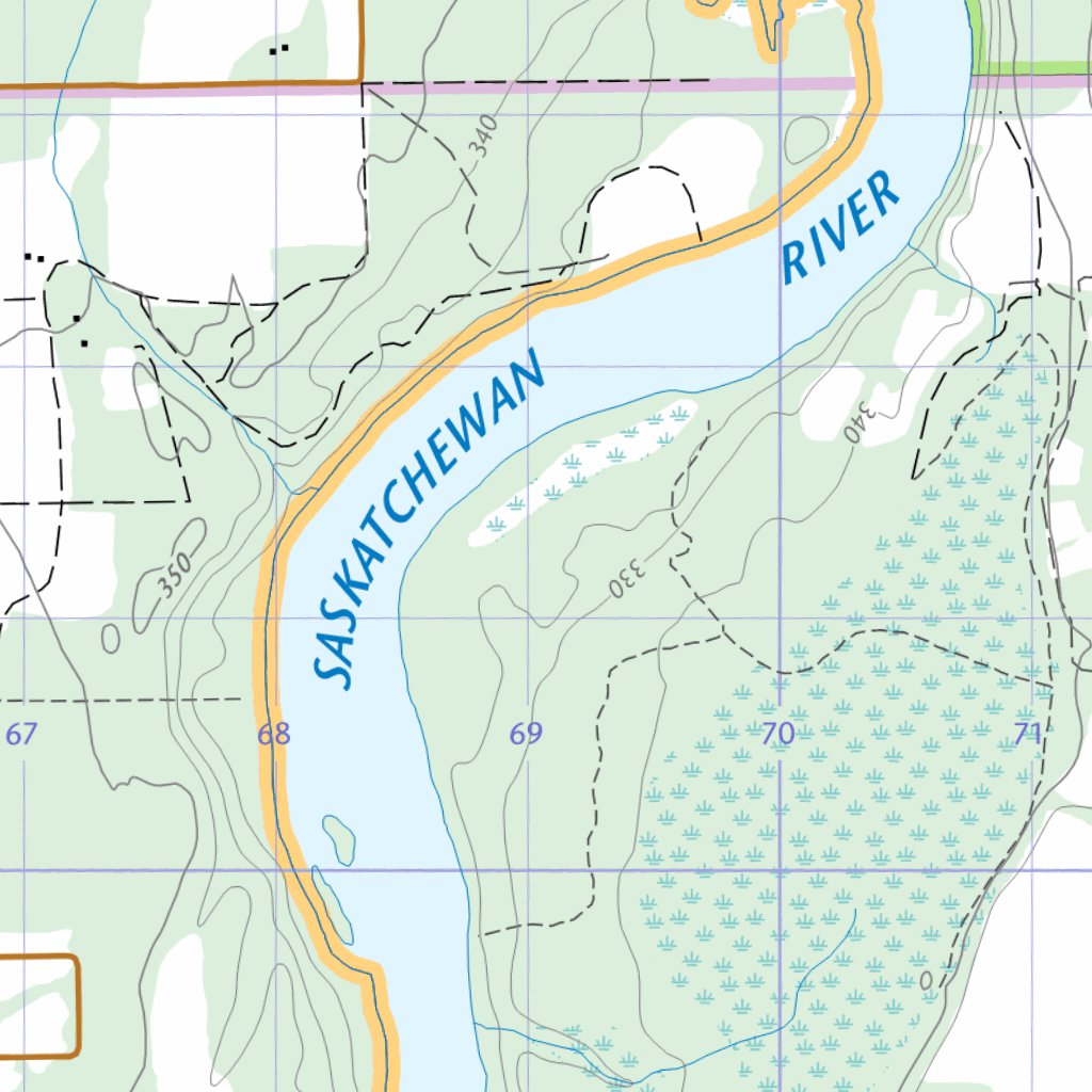 Carrot River (063E05 CanTopo) Map by Natural Resources Canada | Avenza Maps