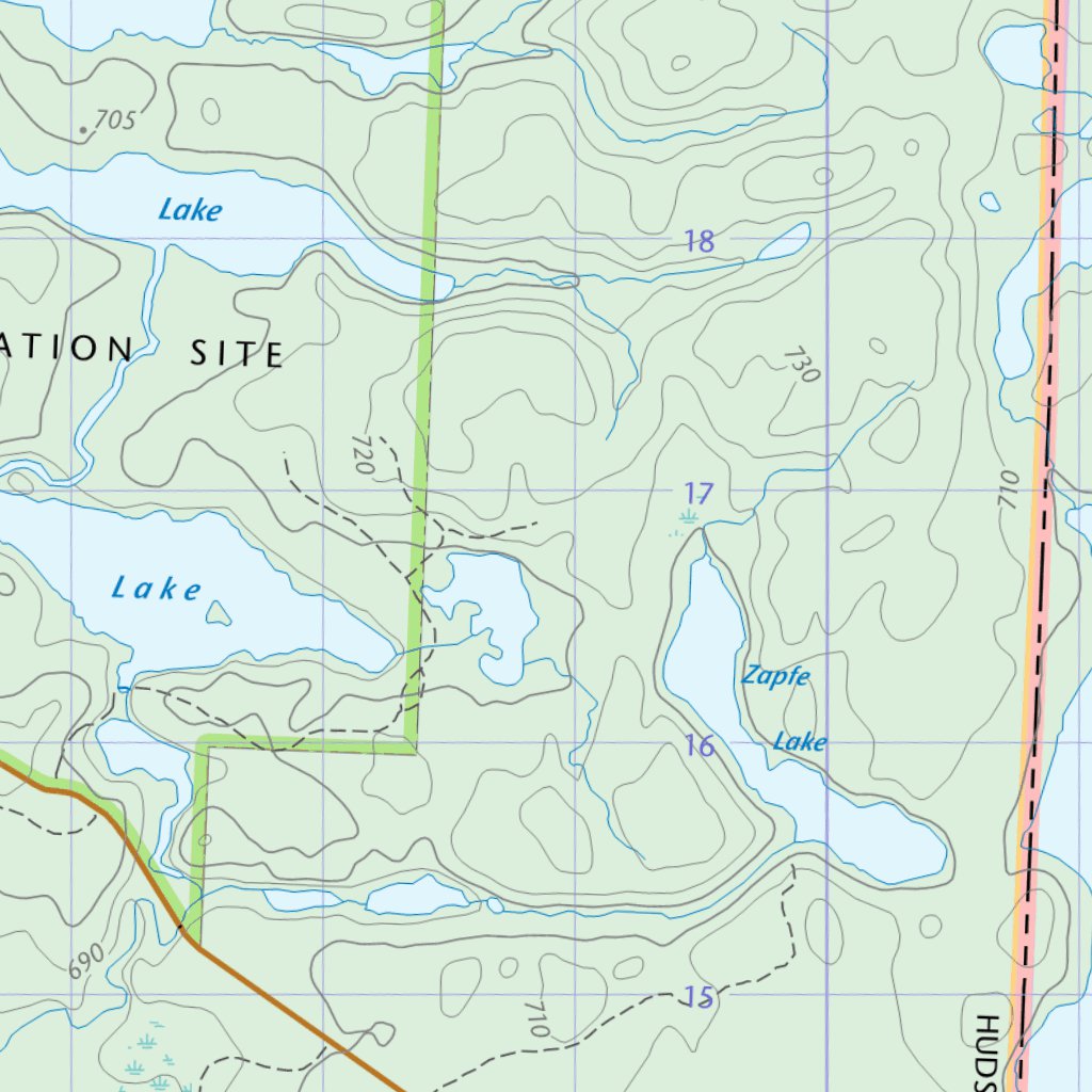 Townsend Lake, MB (063C05 CanTopo) Map by Natural Resources Canada ...