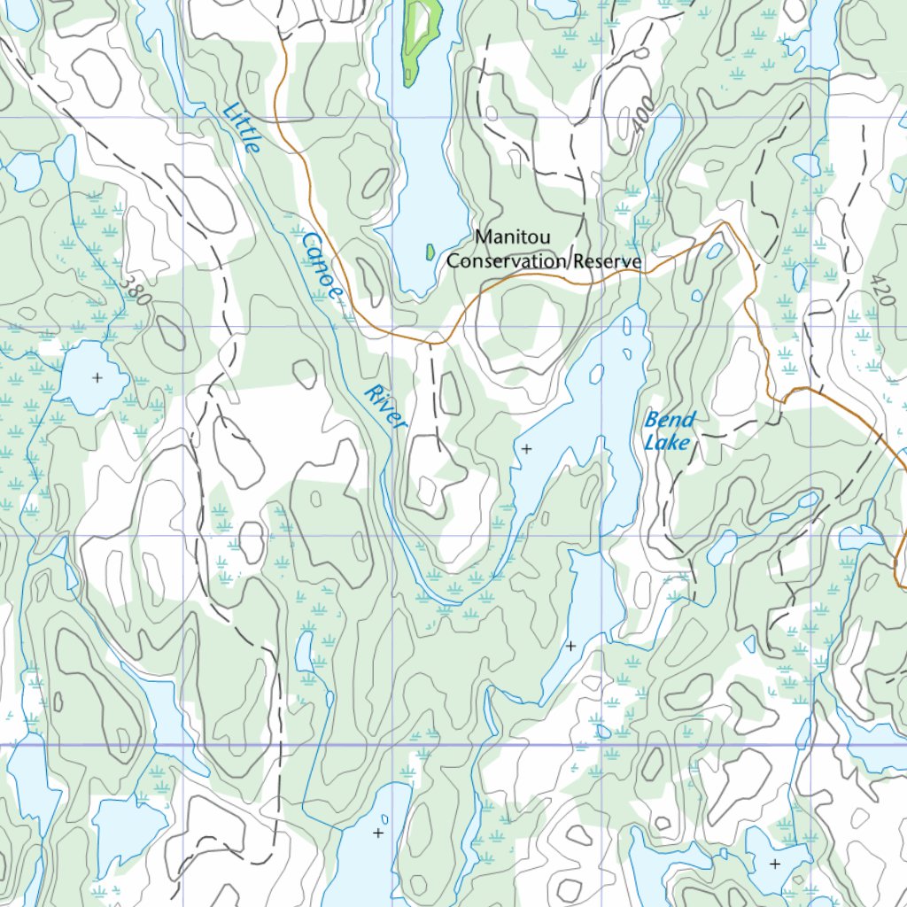 Harris Lake (052F03 CanTopo) Map by Natural Resources Canada | Avenza Maps