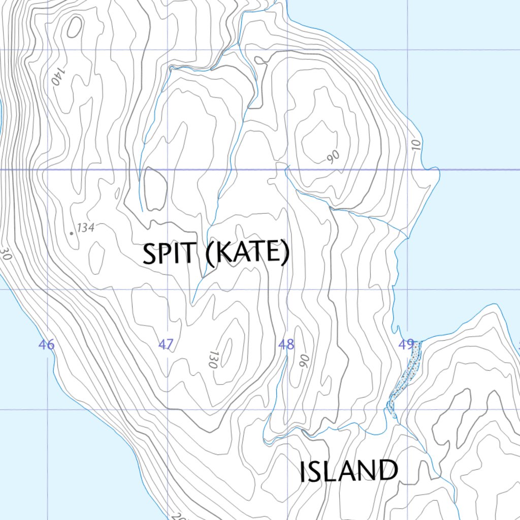 Spit (Kate) Island (069A15 CanTopo) Map by Natural Resources Canada ...