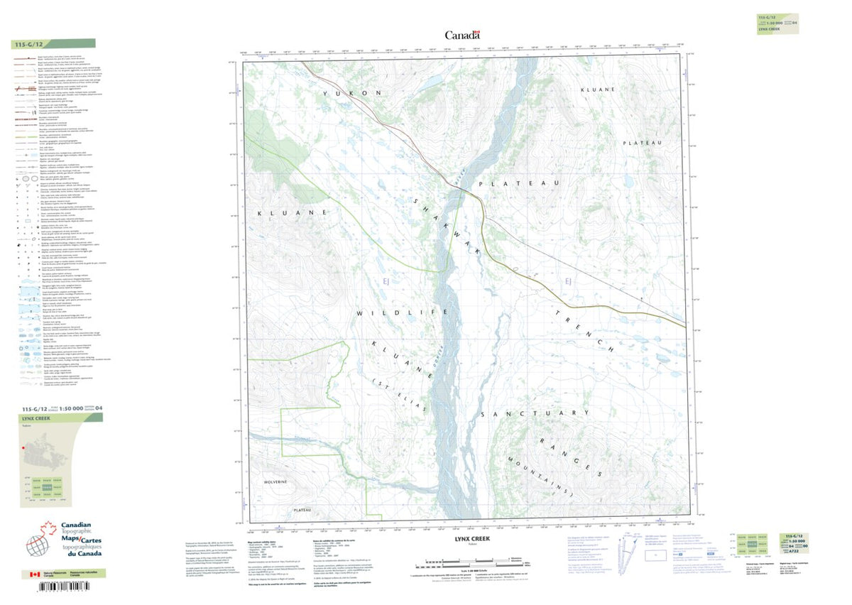 Lynx Creek (115G12 CanTopo) Map by Natural Resources Canada | Avenza Maps