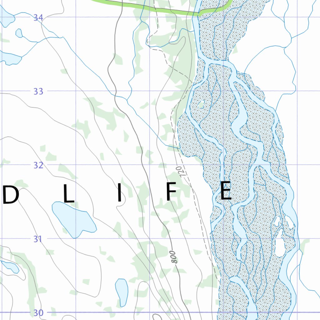 Lynx Creek (115G12 CanTopo) Map by Natural Resources Canada | Avenza Maps